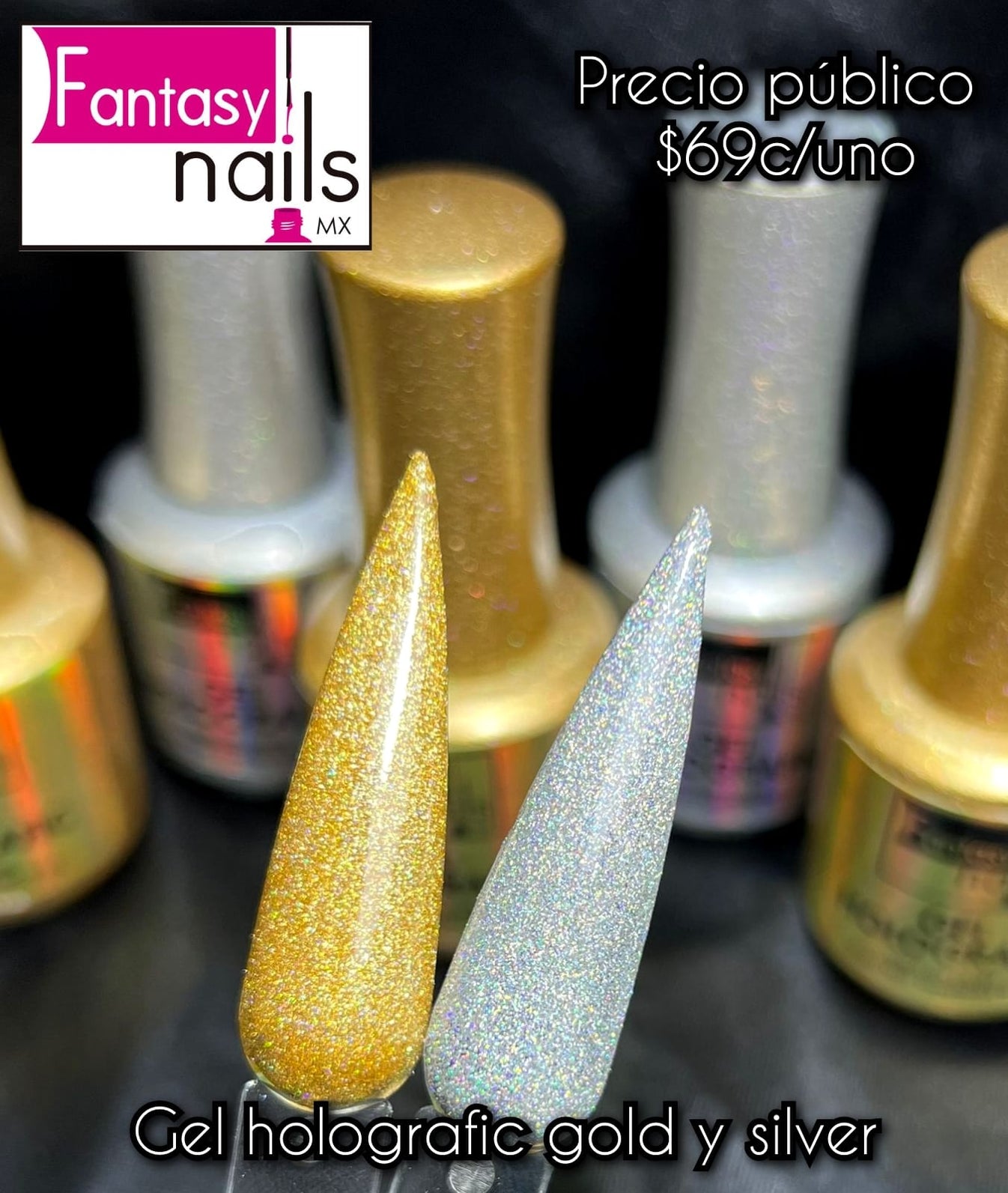 GEL POLISH Y HOLOGRAFIC FANTASY – Nails Shop Mexico